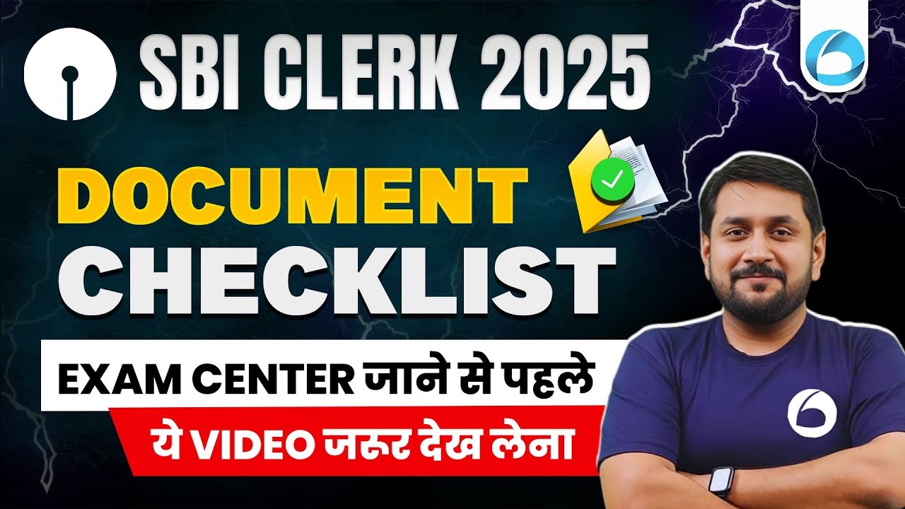 🚀 SBI Clerk Document Checklist Before Exam 2025 | क्या लेकर जाना है ...