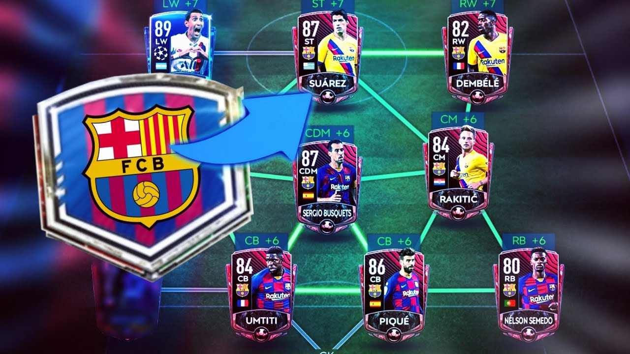 INSANE BARCELONA TEAM IN FIFA MOBILE 20 - TEAM BUILDING #3 - YouTube