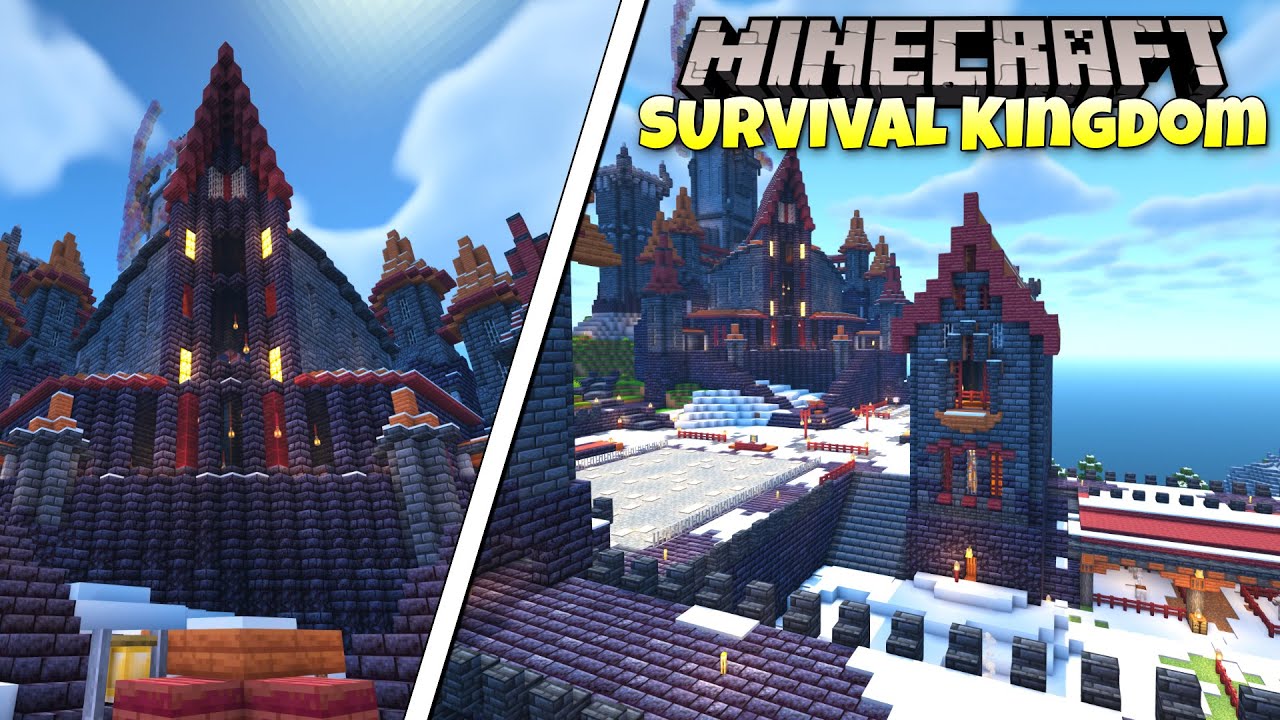 I Built An ENTIRE Dark Fortress in Survival Minecraft | Survival ...