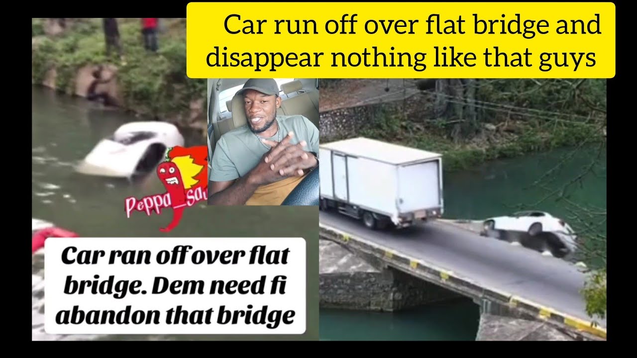 car run off over flat bridge and disappear nothing like that guys - YouTube