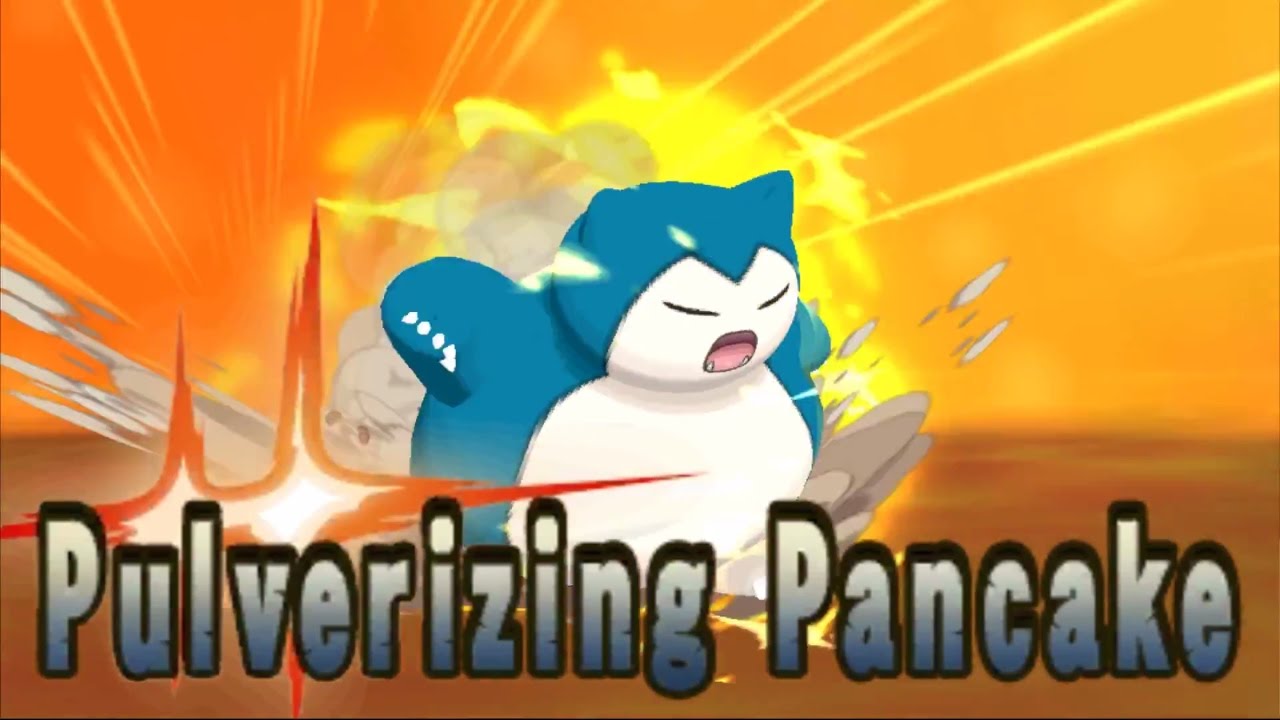 Snorlax Snorlium Z move - Pulverizing Pancake! - YouTube
