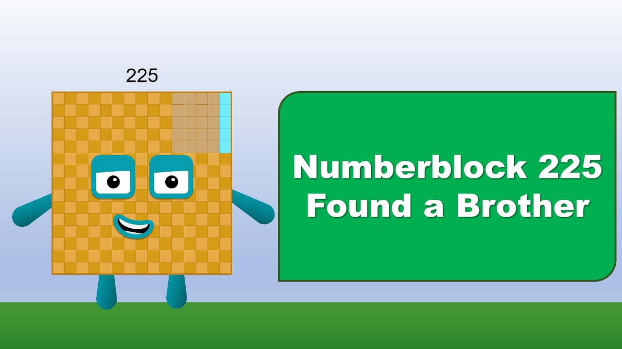 Numberblock 225 Found a Brother. - YouTube