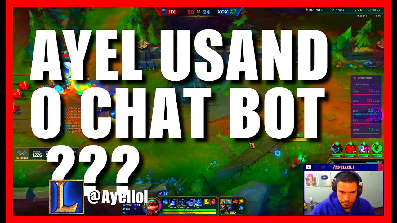 AYELLOL - Ayel usando chat bot ??? | LOL Clips - Familia LoL - YouTube