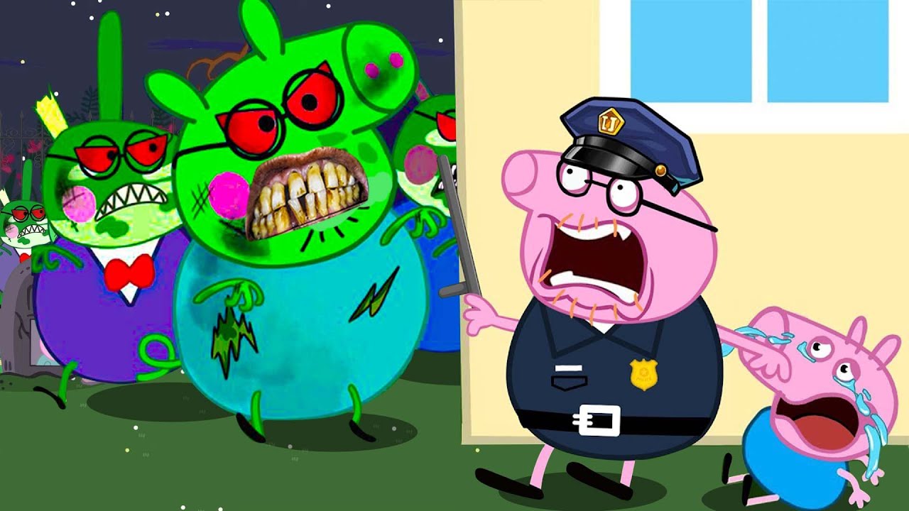 Zombie Apocalypse, PEPPA PIG FAMILY TURNS INTO ZOMBIE | Peppa Pig Funny ...