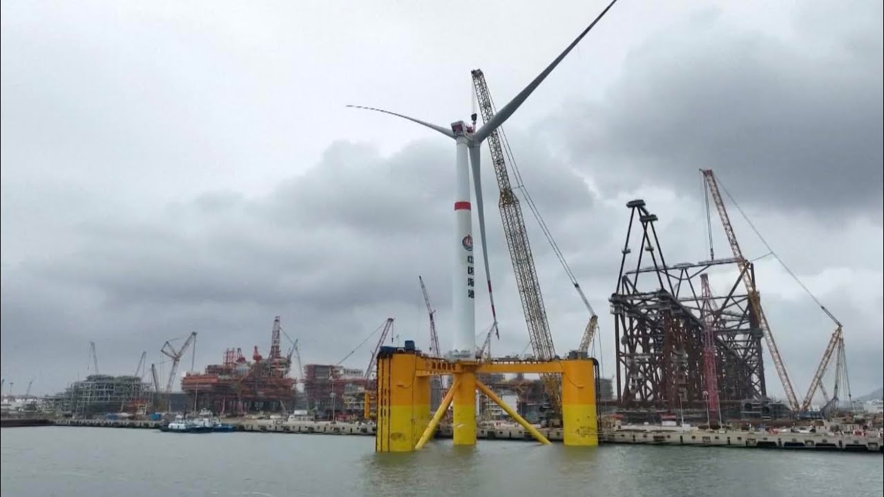CNOOC builds its first ever 'double 100' floating wind power platform ...