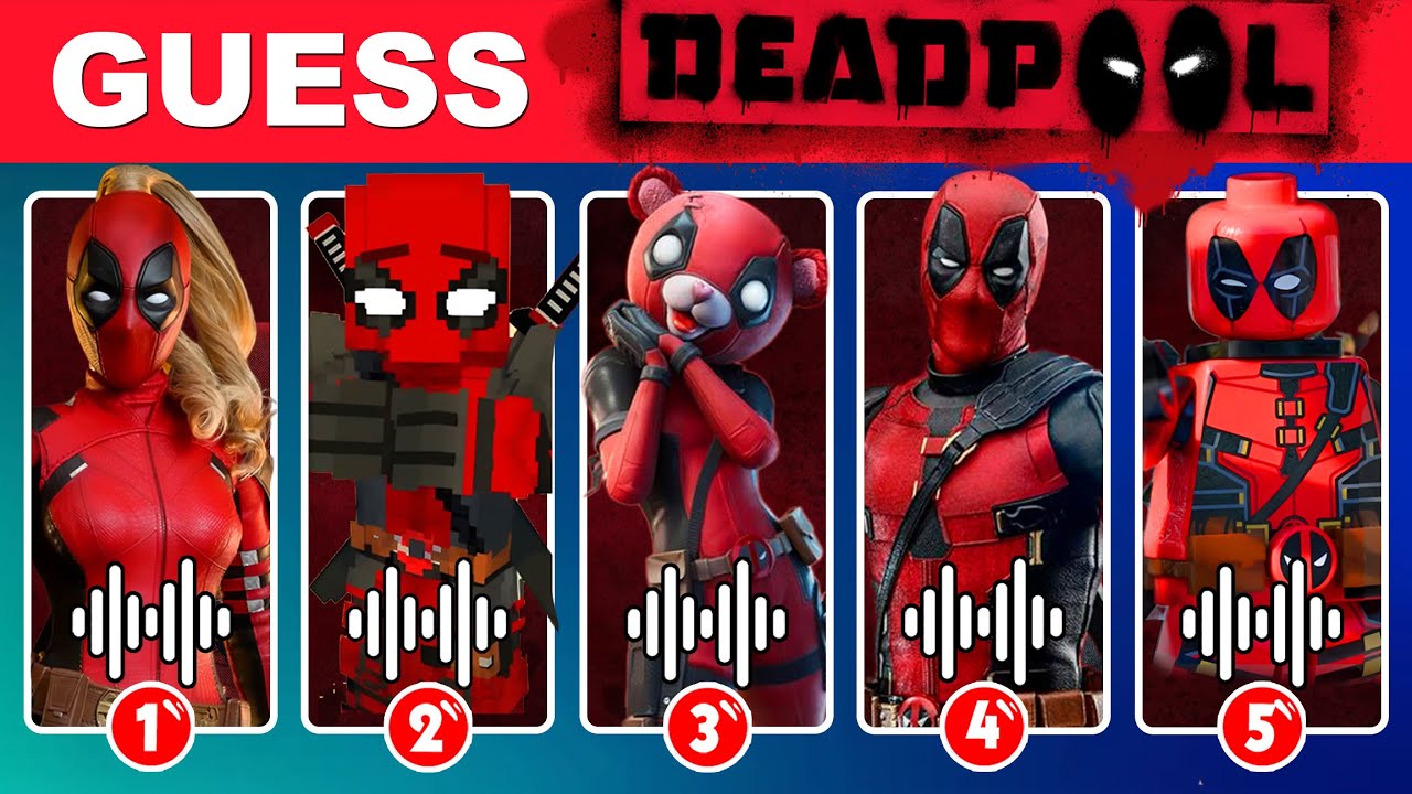 Guess Deadpool Dance And Song by Their Voice 💃 ~ All Deadpool Variants ...