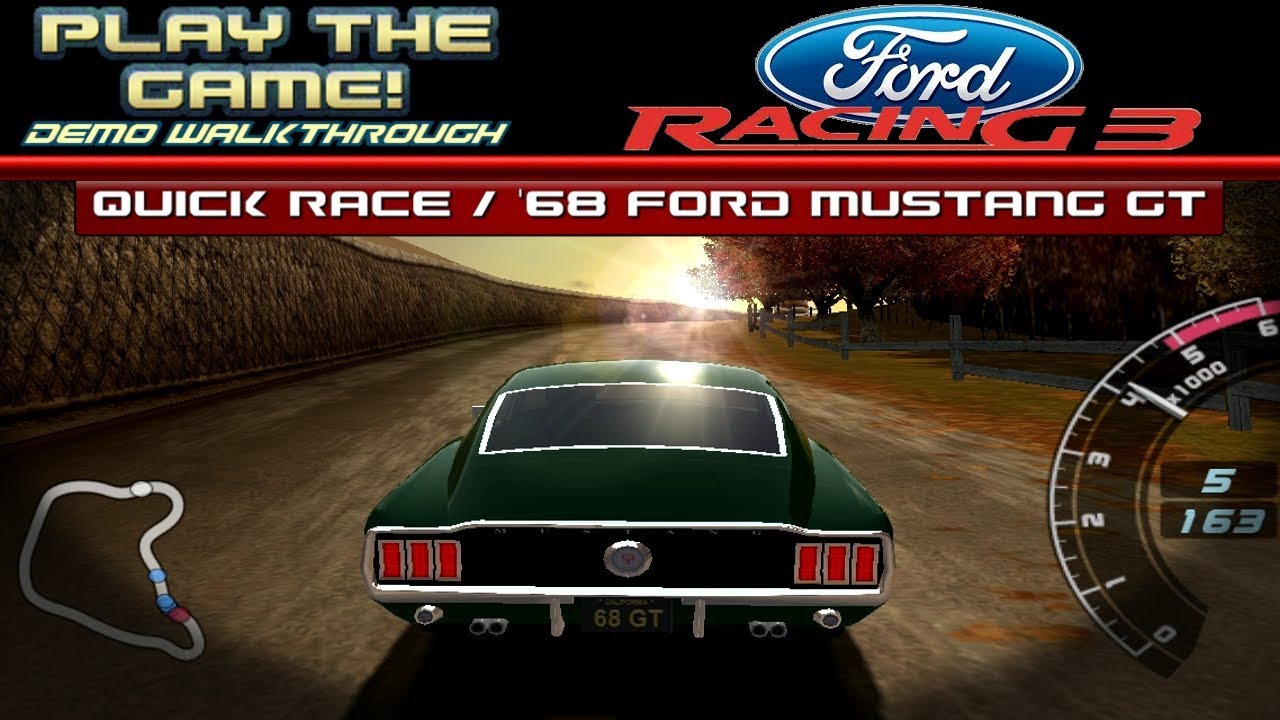 Play the GAME! | Ford Racing 3 Demo [PC] | #1 | 1968 Ford Mustang GT ...