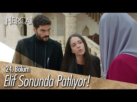 Elif sonunda patlıyor! - Hercai 24. Bölüm