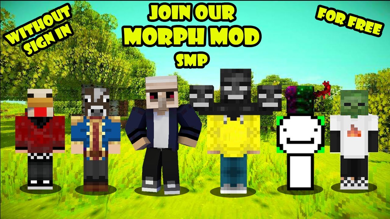 Join Our Morph Mod SMP for FREE in Crafting and Building and Minecraft ...