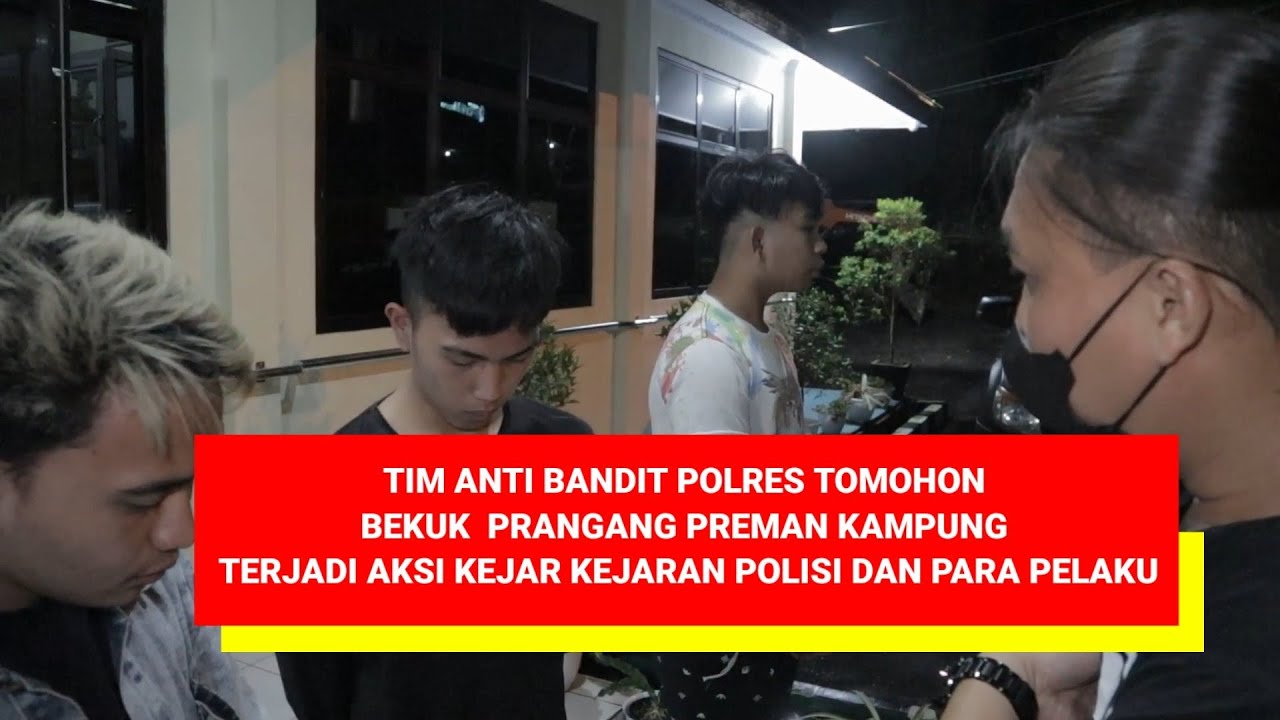 DIWARNAI AKSI KEJAR KEJARAN TIM ANTI BANDIT POLRES TOMOHON BEKUK 3 ...