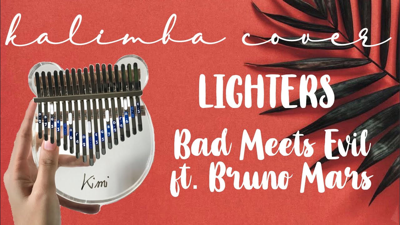 LIGHTERS - Bad Meets Evil ft. Bruno Mars (Kalimba cover with LETTER ...