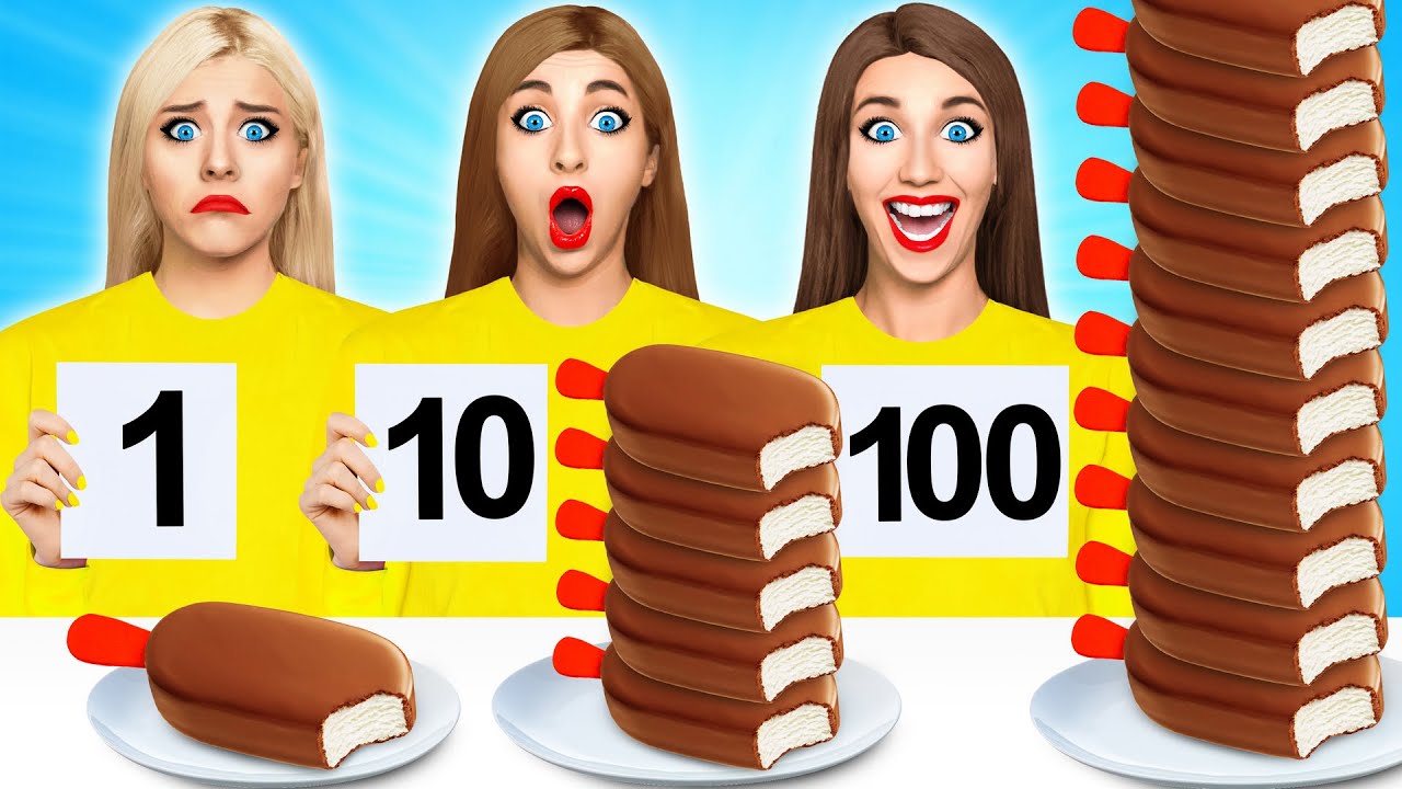 100 Layers of Food Challenge | Kitchen War by Multi DO Food Challenge ...