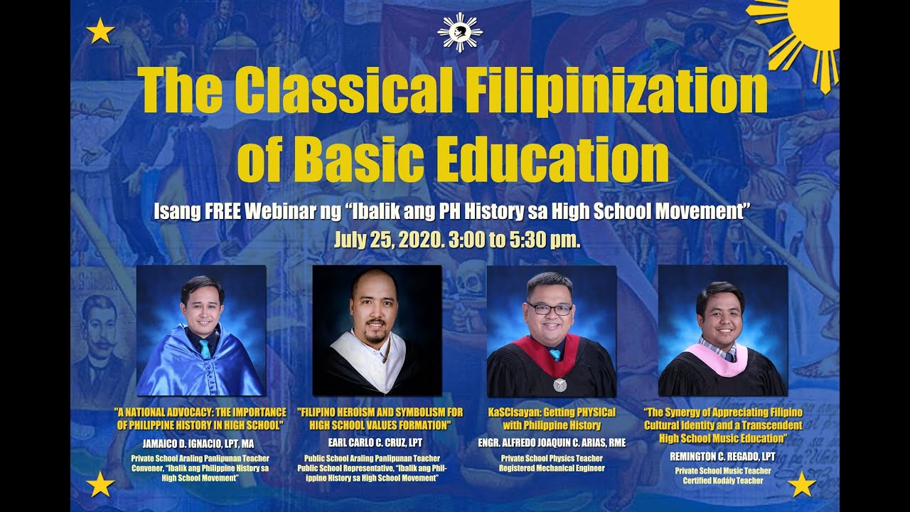 [WEBINAR] "Classical Filipinization of Basic Education." - YouTube