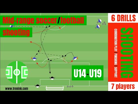 Mid-range football/soccer shooting practice | easy long distance ...