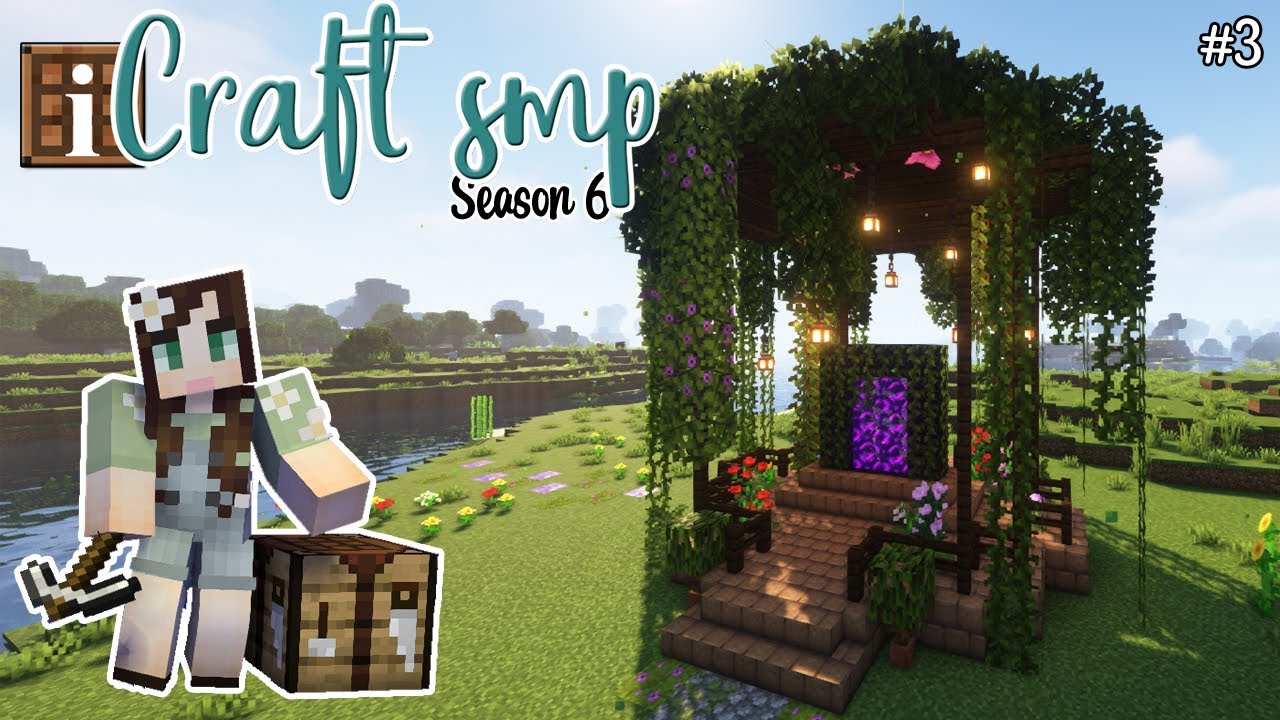 Making My Nether Portal Fairycore! | iCraft smp| Season 6[Ep 3] - YouTube
