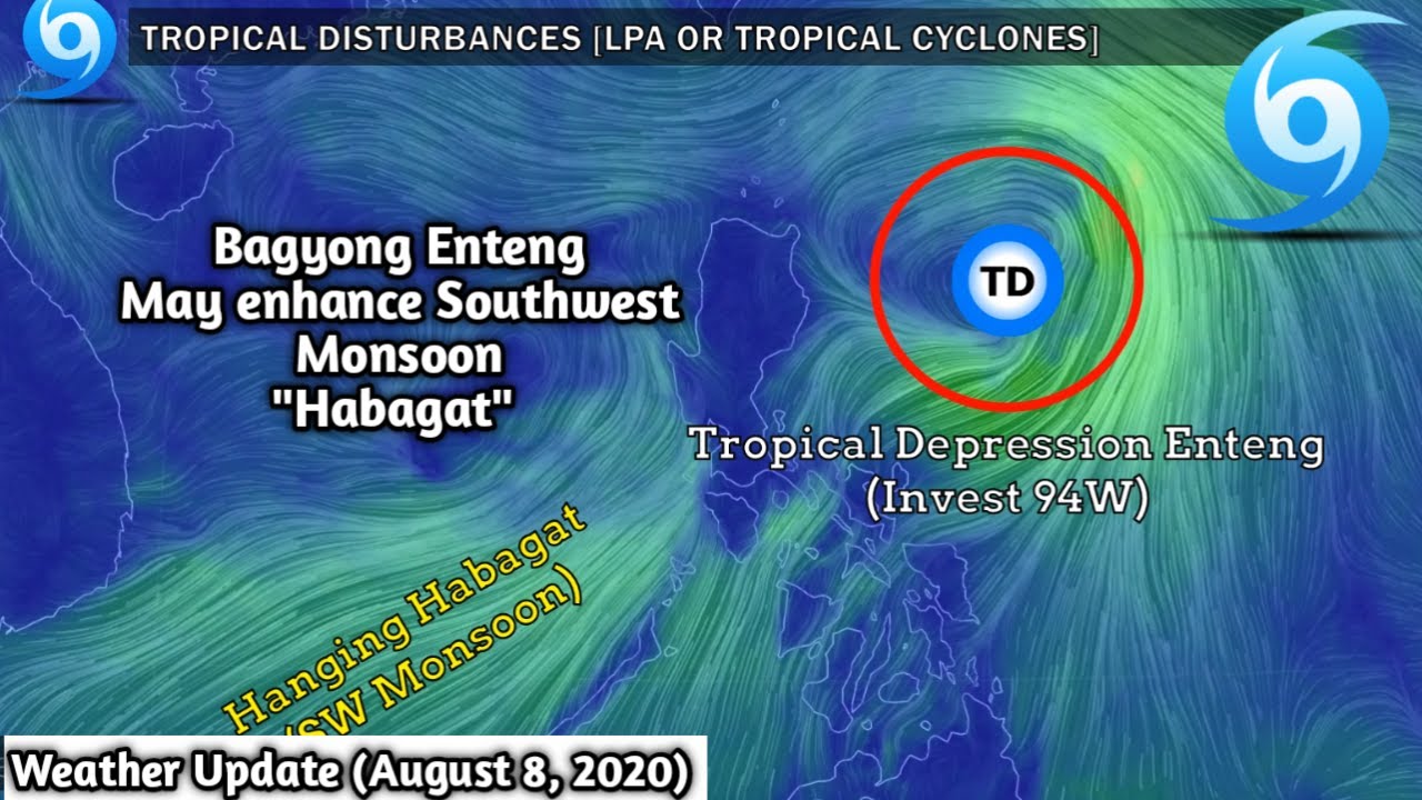 ENTENG | Tropical Depression | Weather Update Today- (August 8, 2020 ...