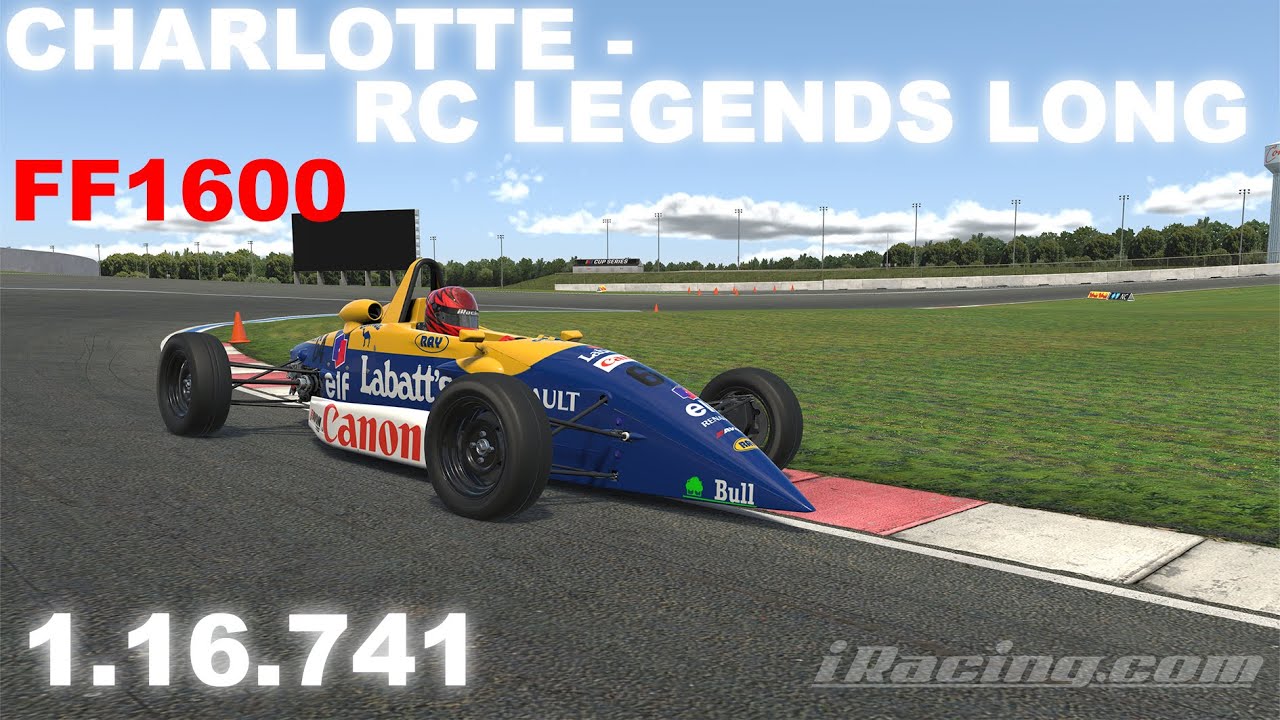 iRacing Ray FF1600 Charlotte - RC Legends Long | Track Guide + Hotlap ...