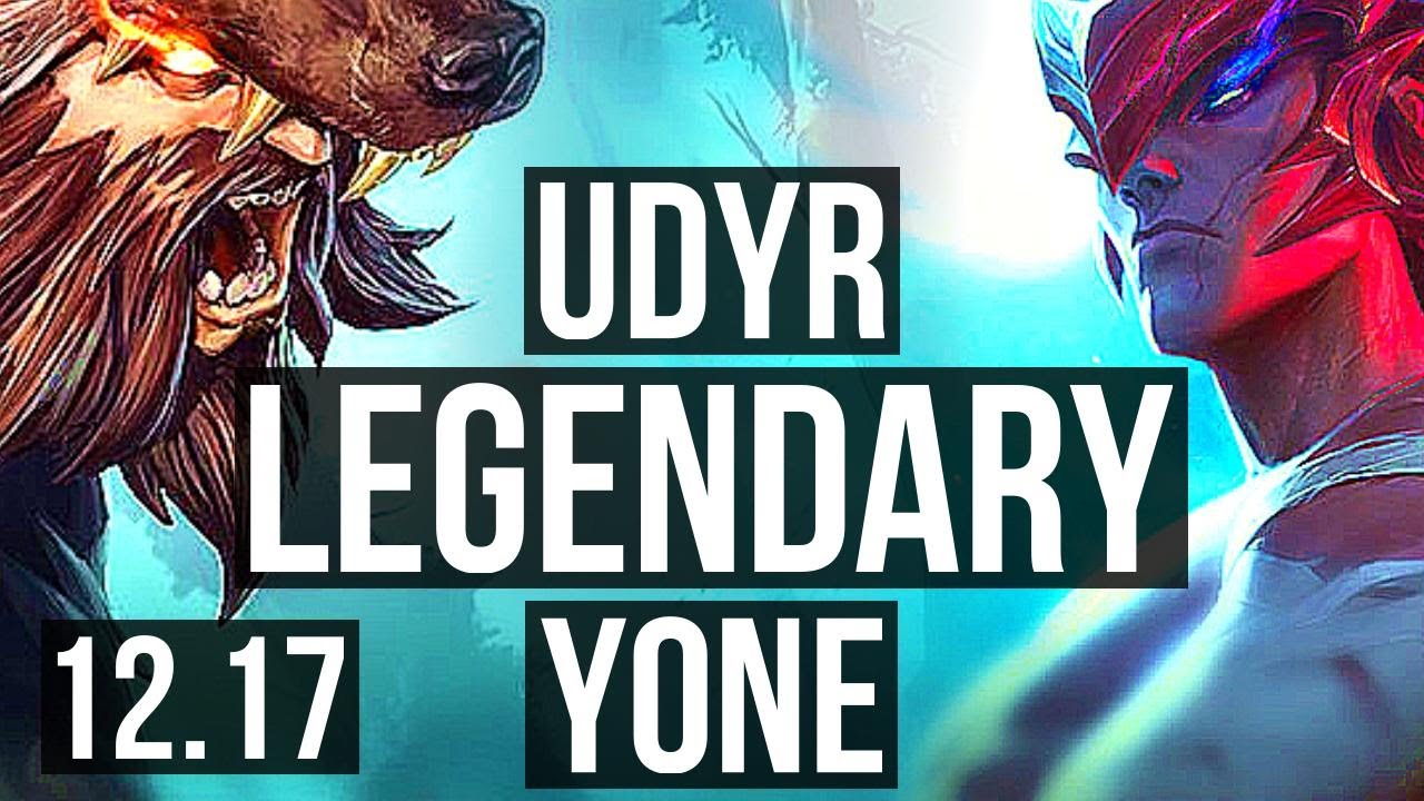 UDYR vs YONE (MID) | 71% winrate, 12/3/11, Legendary | EUW Master | 12. ...