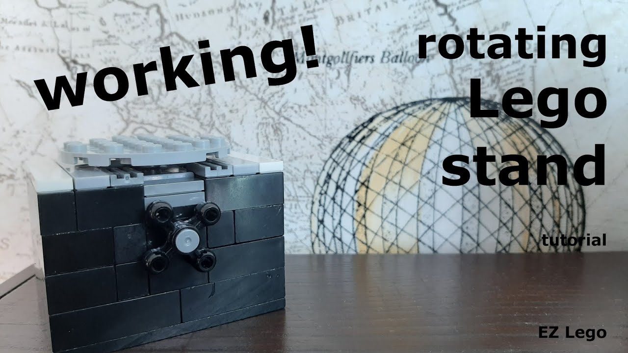 Working Rotating Lego Stand Tutorial | EZ Lego - YouTube