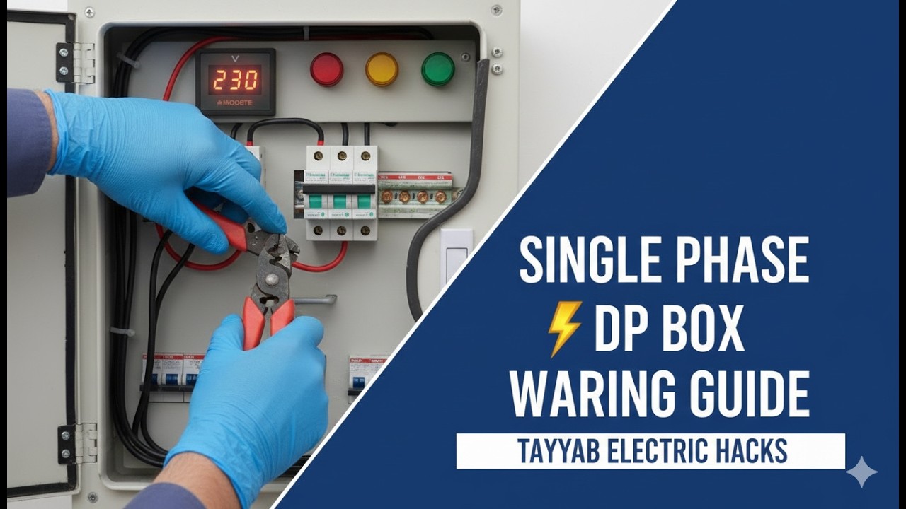 Single Phase DP Box Wiring | Ghar Ka Main Electrical Panel Install ...