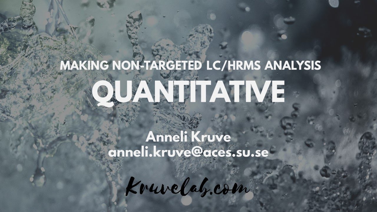 Quantitative non-targeted analysis with LC/HRMS - YouTube