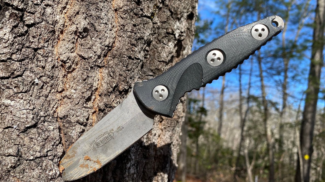 Microtech Socom Alpha Mini review and testing - YouTube