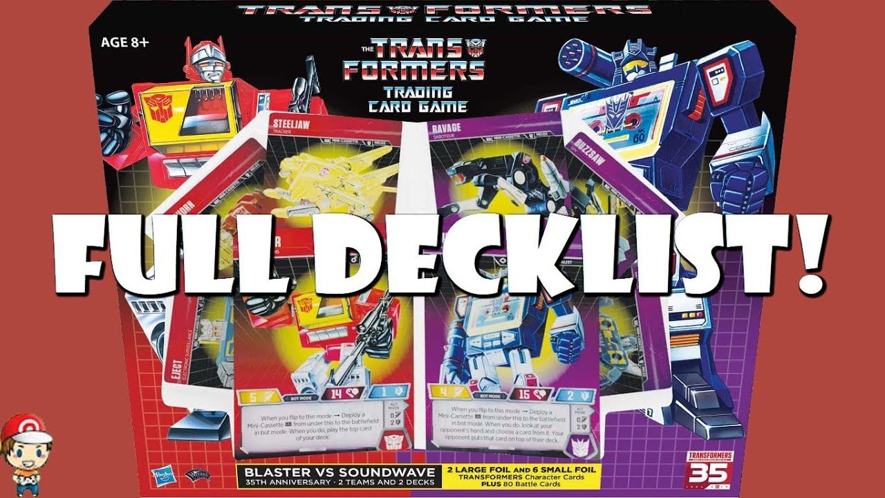 Blaster vs Soundwave Transformers TCG Decks – Full Decklists Revealed ...