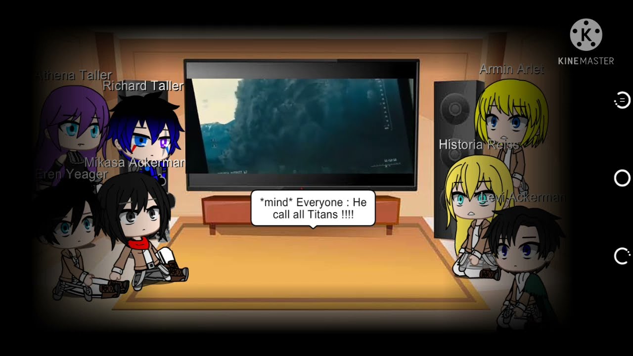 Aot react to Godzilla : Kotm Ghidorah alpha call the others Titans ...