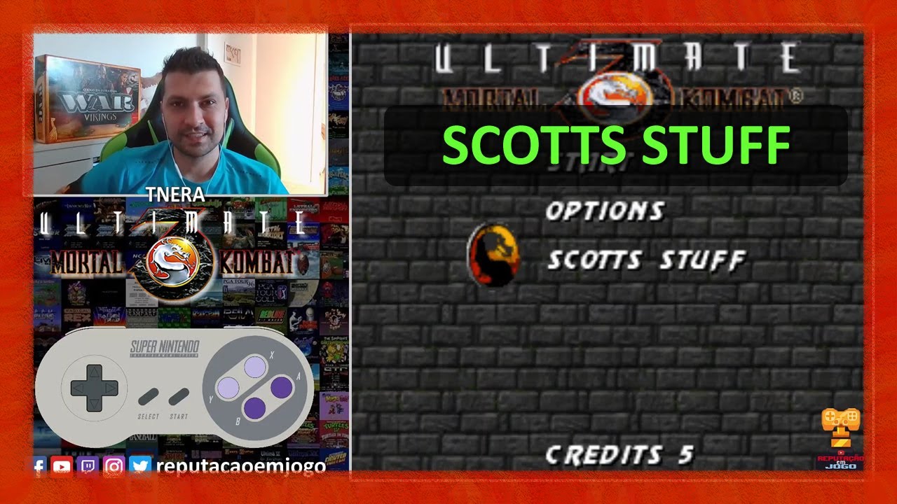 HABILITANDO O MENU SECRETO SCOTTS STUFF - Ultimate Mortal Kombat 3 ...