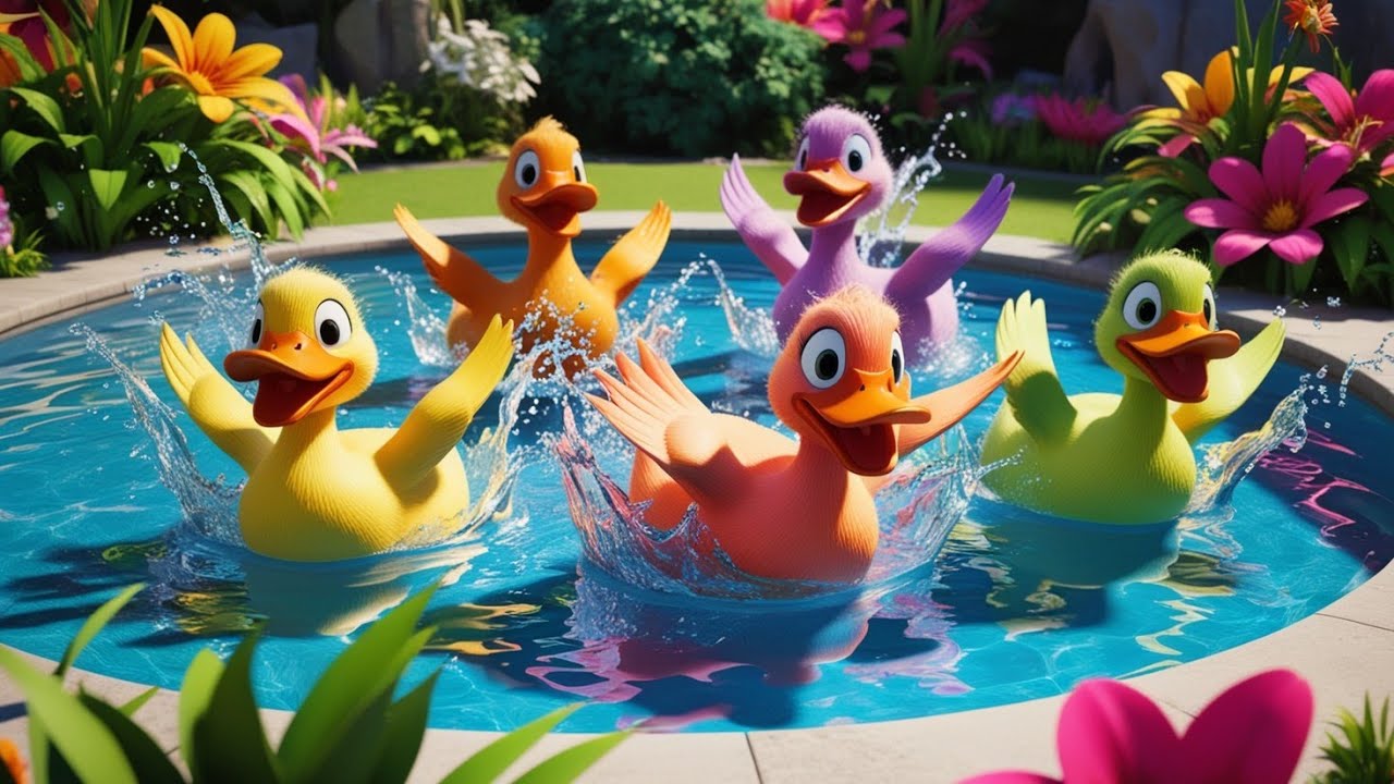 Five Colorful Ducks | Counting For Kids | Duck Adventure | # ...