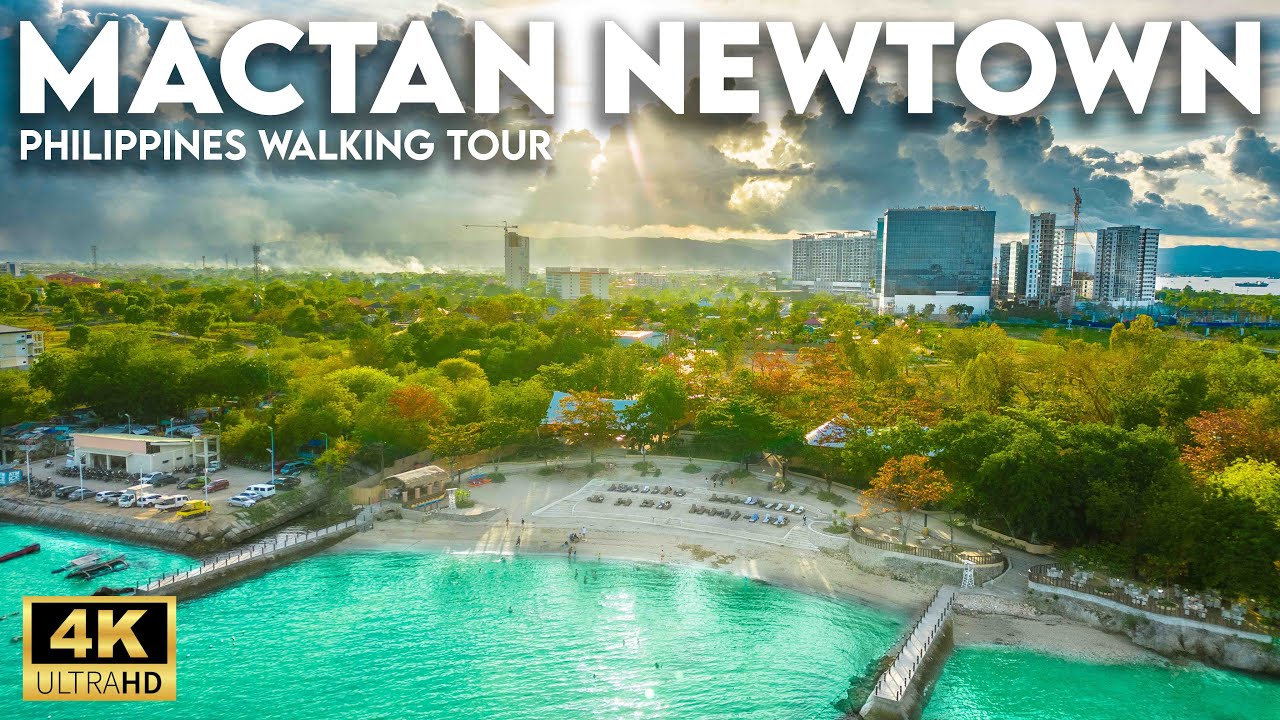 This Is The Only Philippine Business District With A Beach | Mactan Newtown - YouTube