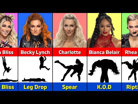 WWE Female Wrestlers Iconic Finisher Moves 😱