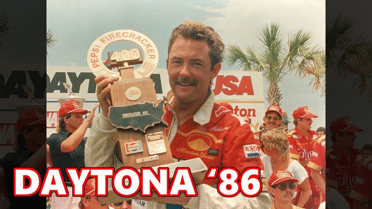 Tim Richmond Wins the 1986 Firecracker 400 - YouTube