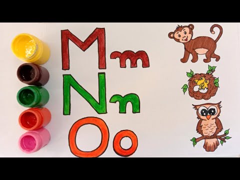 Learn ABC | Learn for Monkey🐒, N for Nest🪆, O for Owl🦉| Alphabet ...