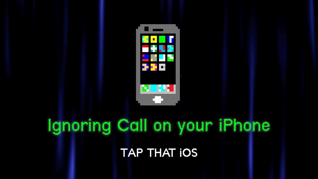 Ignoring Calls on your iPhone - YouTube
