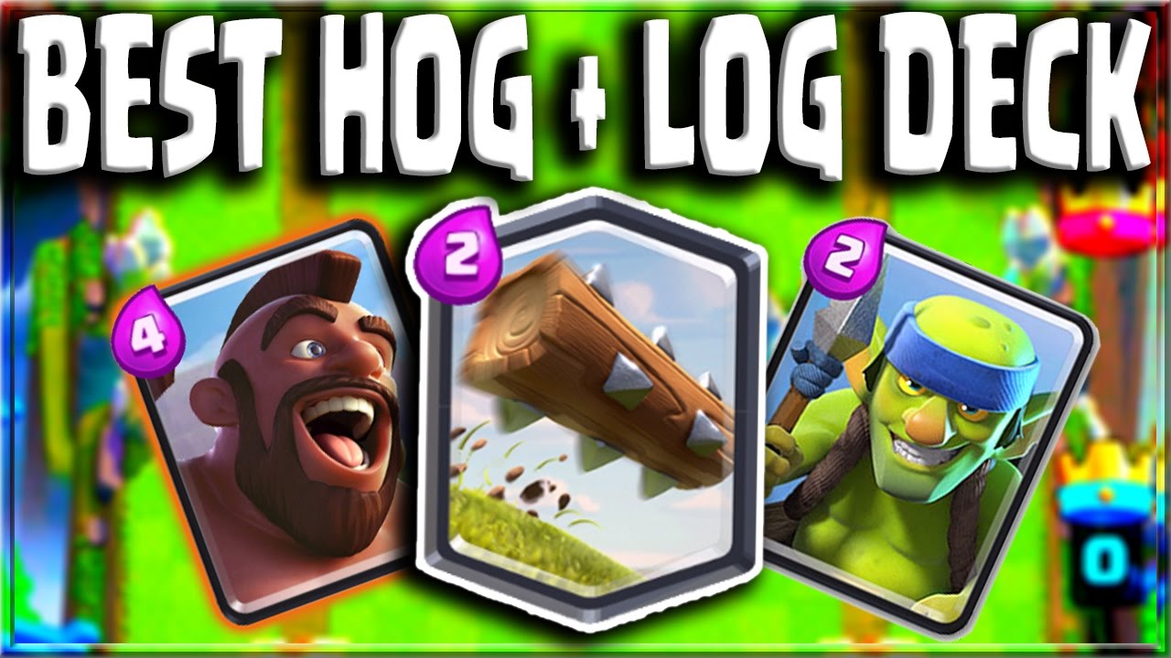 Best Hog + Log Deck and Strategy for Arena 9 | Clash Royale | Tips ...