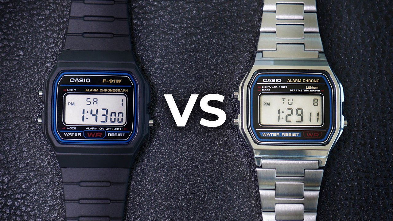 Casio F91W vs A158W - Which Budget Casio Watch To Buy? - YouTube