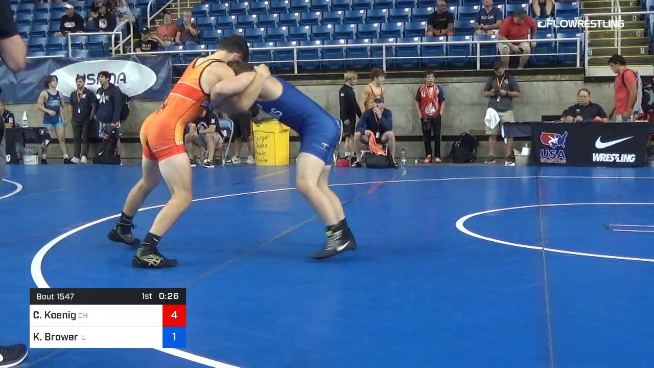 132 Lbs Cons 32 2 Colin Koenig Ohio Vs Kole Brower Illinois - YouTube