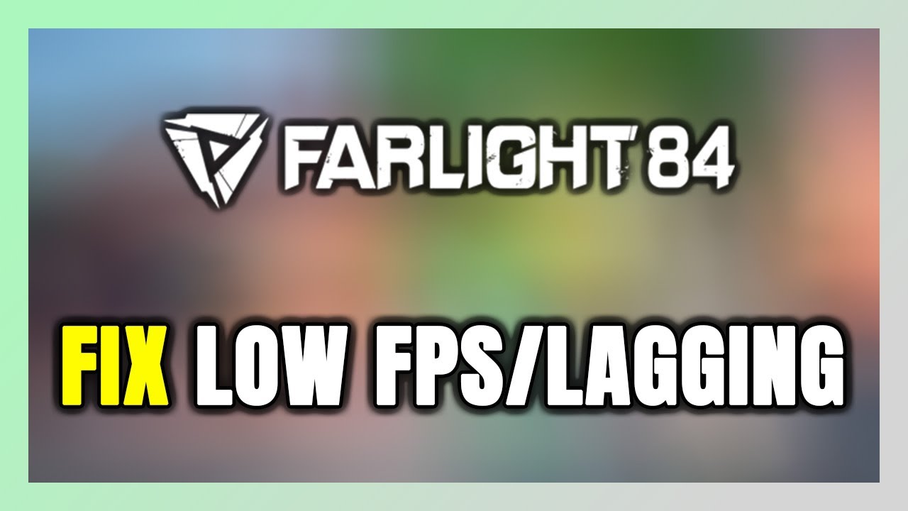 How to FIX Farlight 84 Low FPS & Lagging! - YouTube