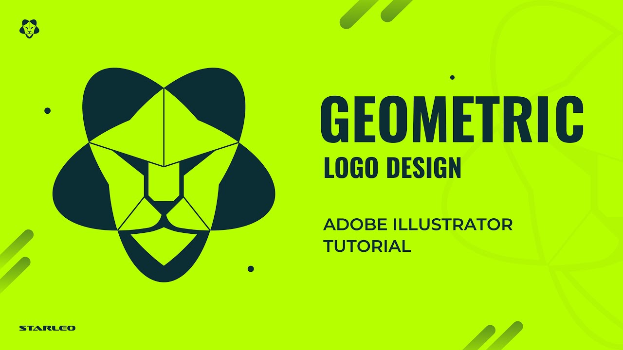 How To Design a Geometric Lion Logo Using Negative Space in Adobe ...