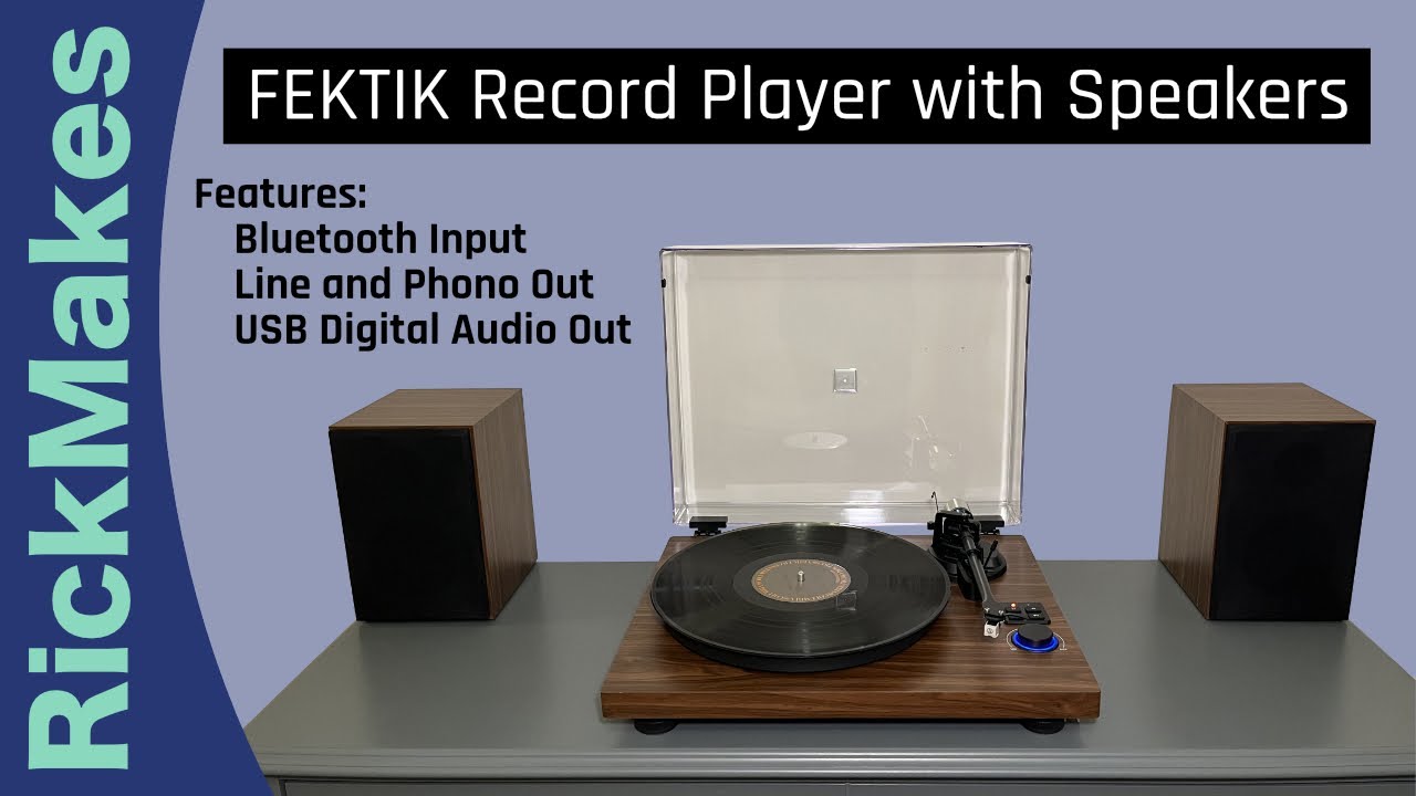 FEKTIK Record Player with Speakers - YouTube