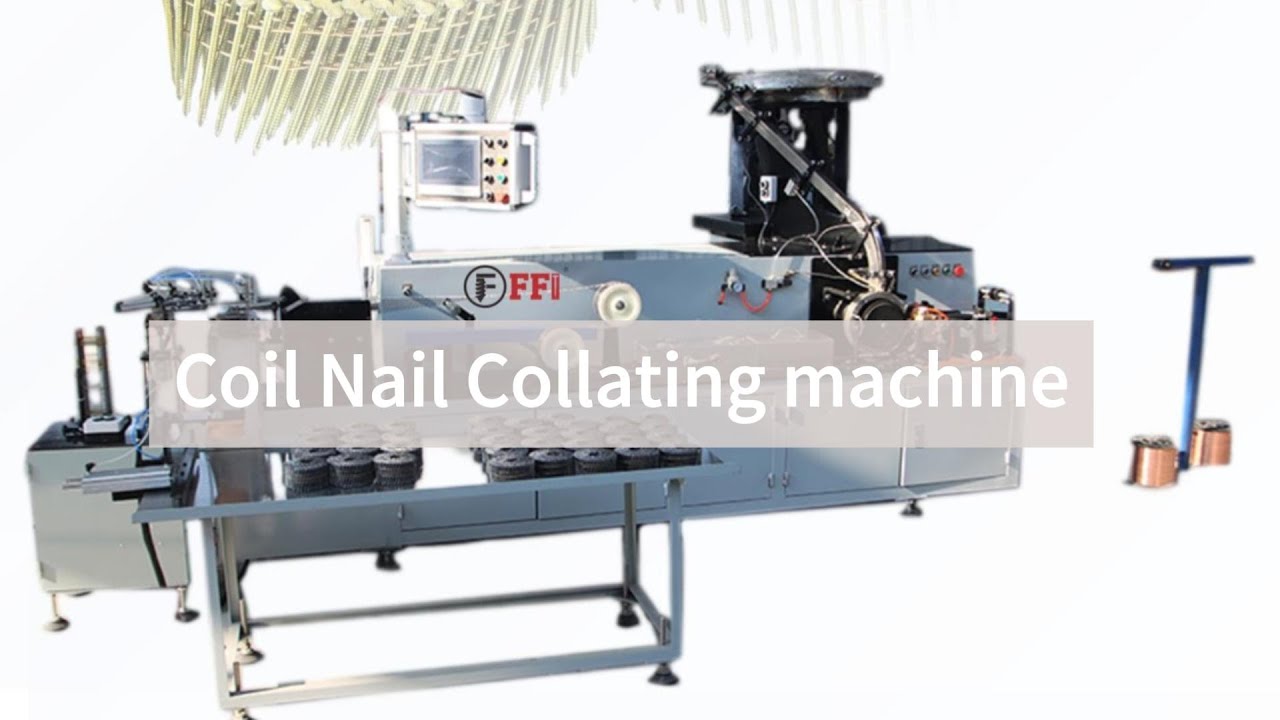 Automatic Coil Nail Collating Machine Friction Conductive Type - YouTube