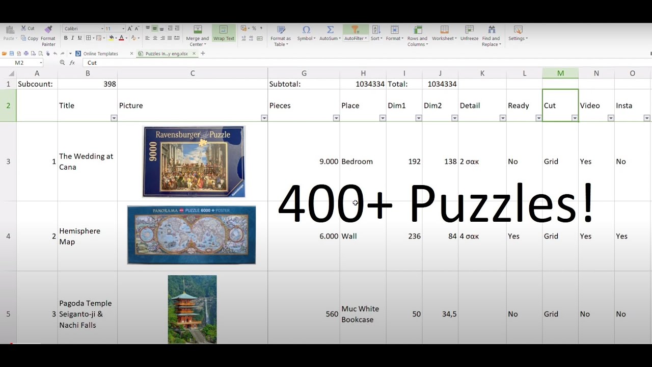 I Organised my entire jigsaw puzzle Collection (Haul) - YouTube