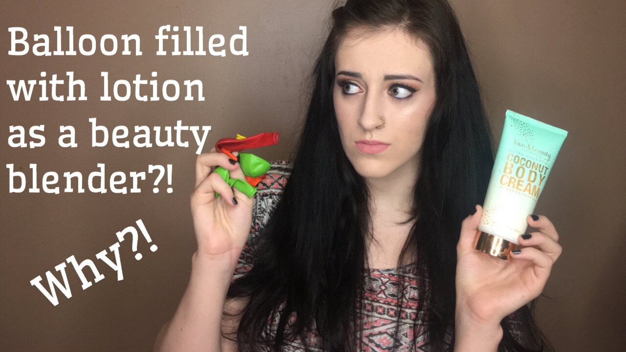 USING A LOTION FILLED BALLOON AS A BEAUTY BLENDER?! | Kyla Diana - YouTube