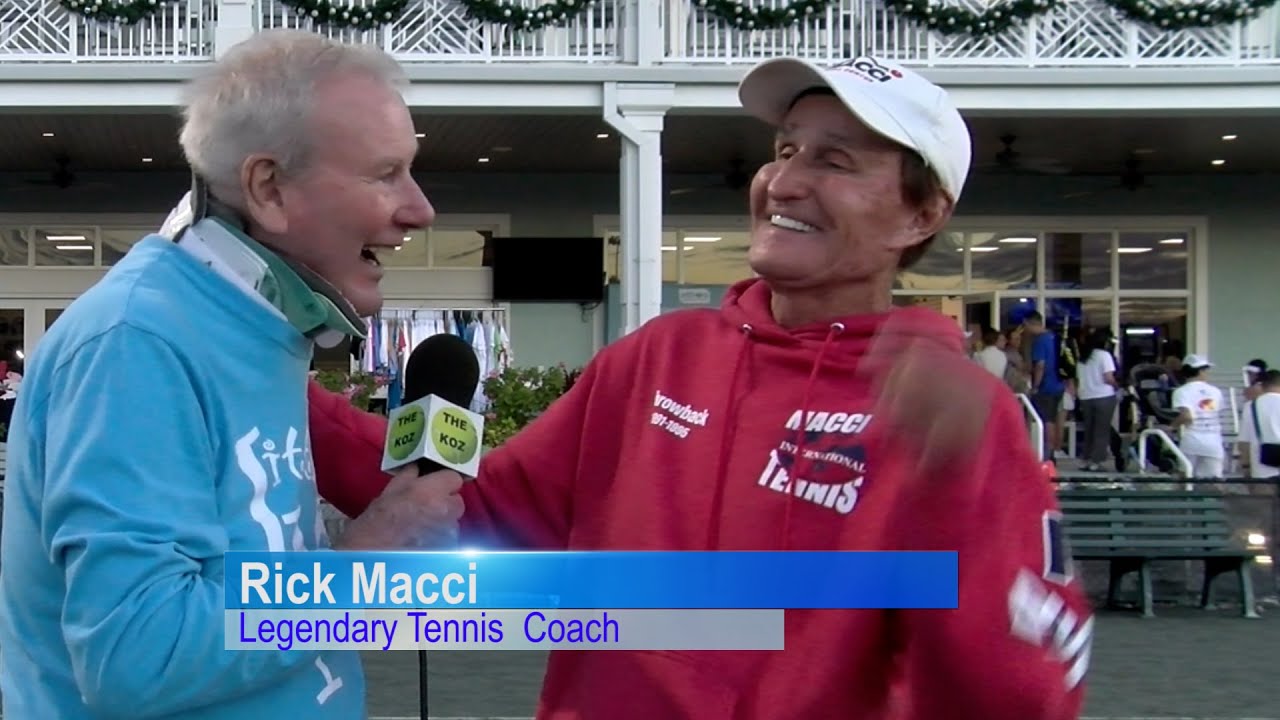 Rick Macci speaks with The Koz at The Little Mo Internationals in Palm ...