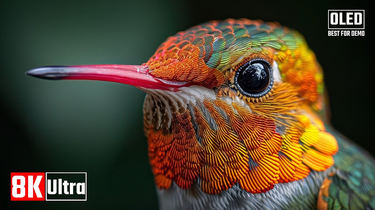 OLED Ultra UHD 8K 240 FPS | Wildlife World | Relaxation Music | Best ...