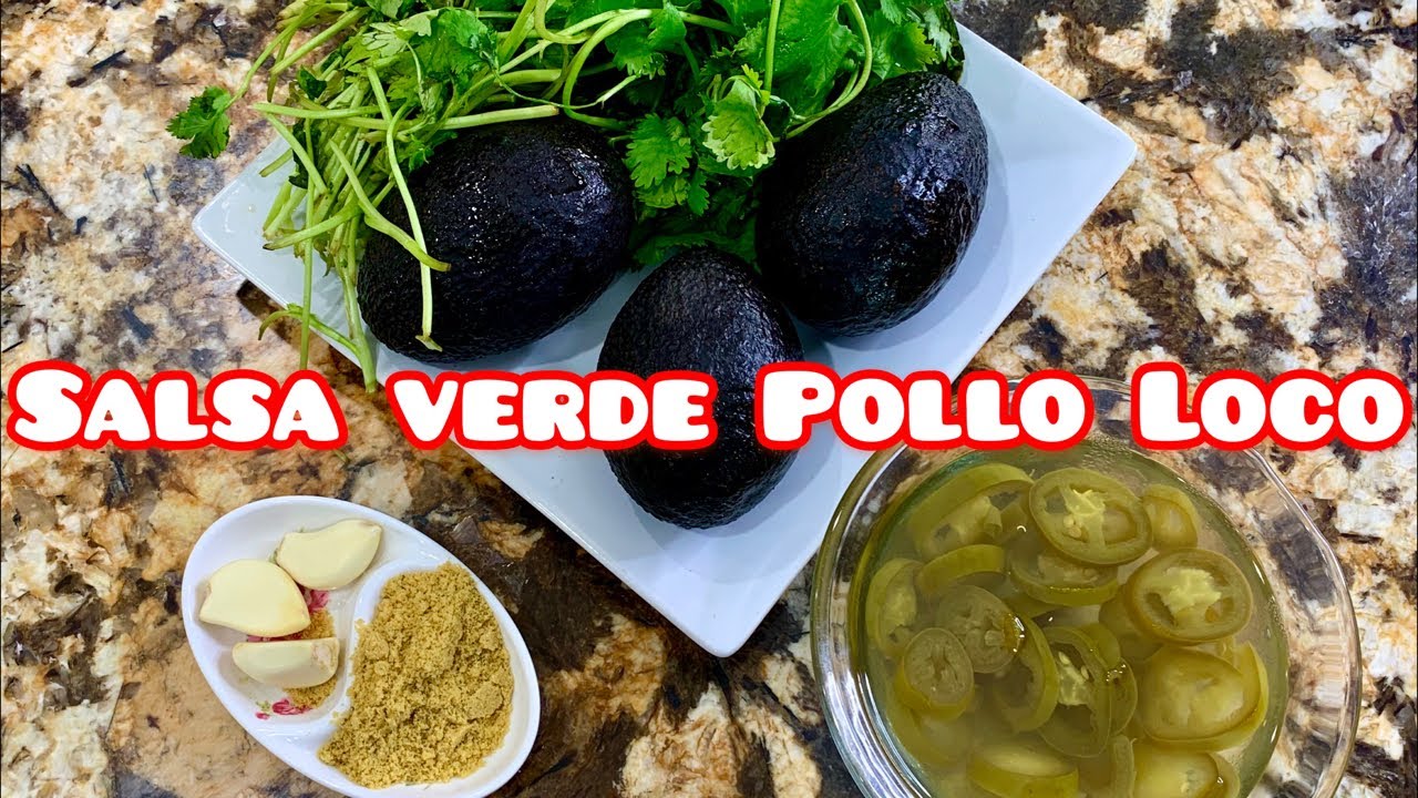 Salsa Verde Estiló Pollo Loco / receta facil / receta economica - YouTube
