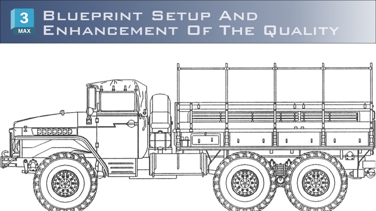 Blueprint setup and enhancement of the quality in 3DS max | 3DS max ...