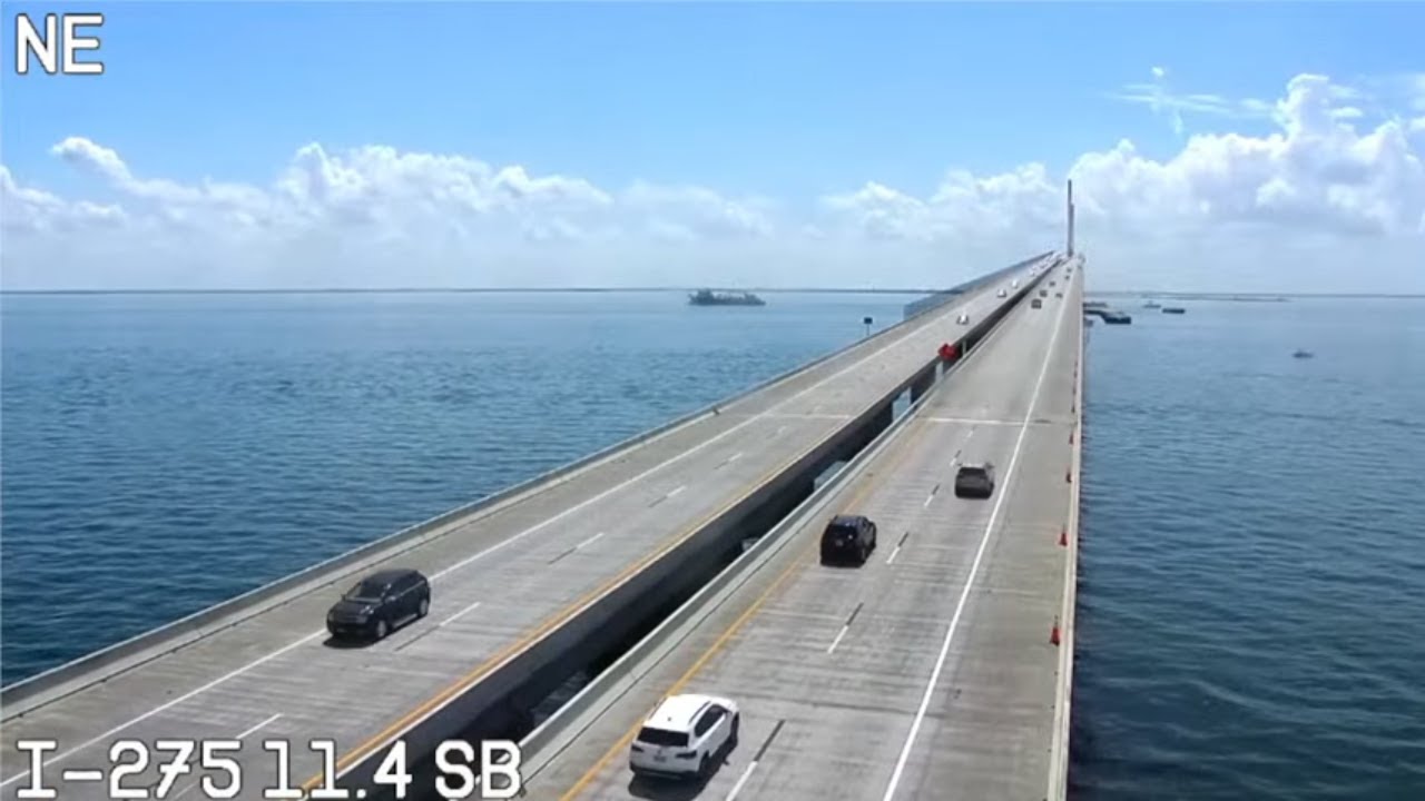 Sunshine Skyway Bridge Live Cam - Florida Live Cam - Florida Traffic ...