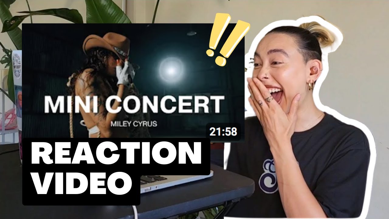 Reaction Video to Janelle Ginestra's Miley Cyrus Mini Concert - YouTube